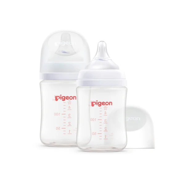 (Bundle of 2) Pigeon Softouch BPP Nursing Bottle PP 160ml / 240ml (Twin Pack) - Logo