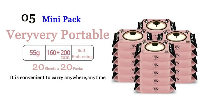 Gomdoli Organic Wet Wipes 20s (20 packs) - Very Very Portable