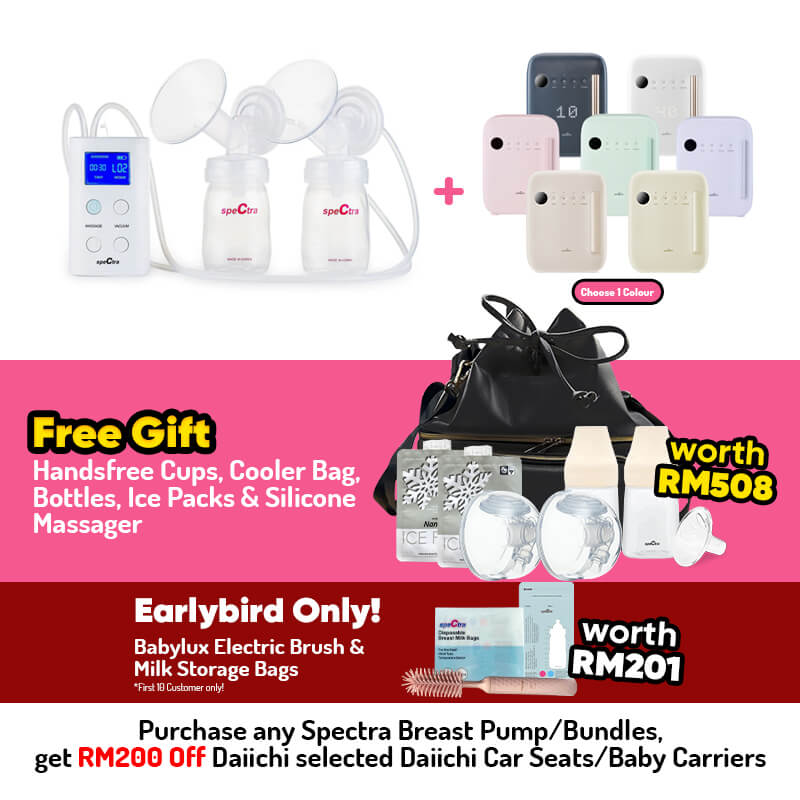 Spectra 9 Plus Breastpump + Spectra UV-LED Sterilizer Bundle + FREE GIFTS